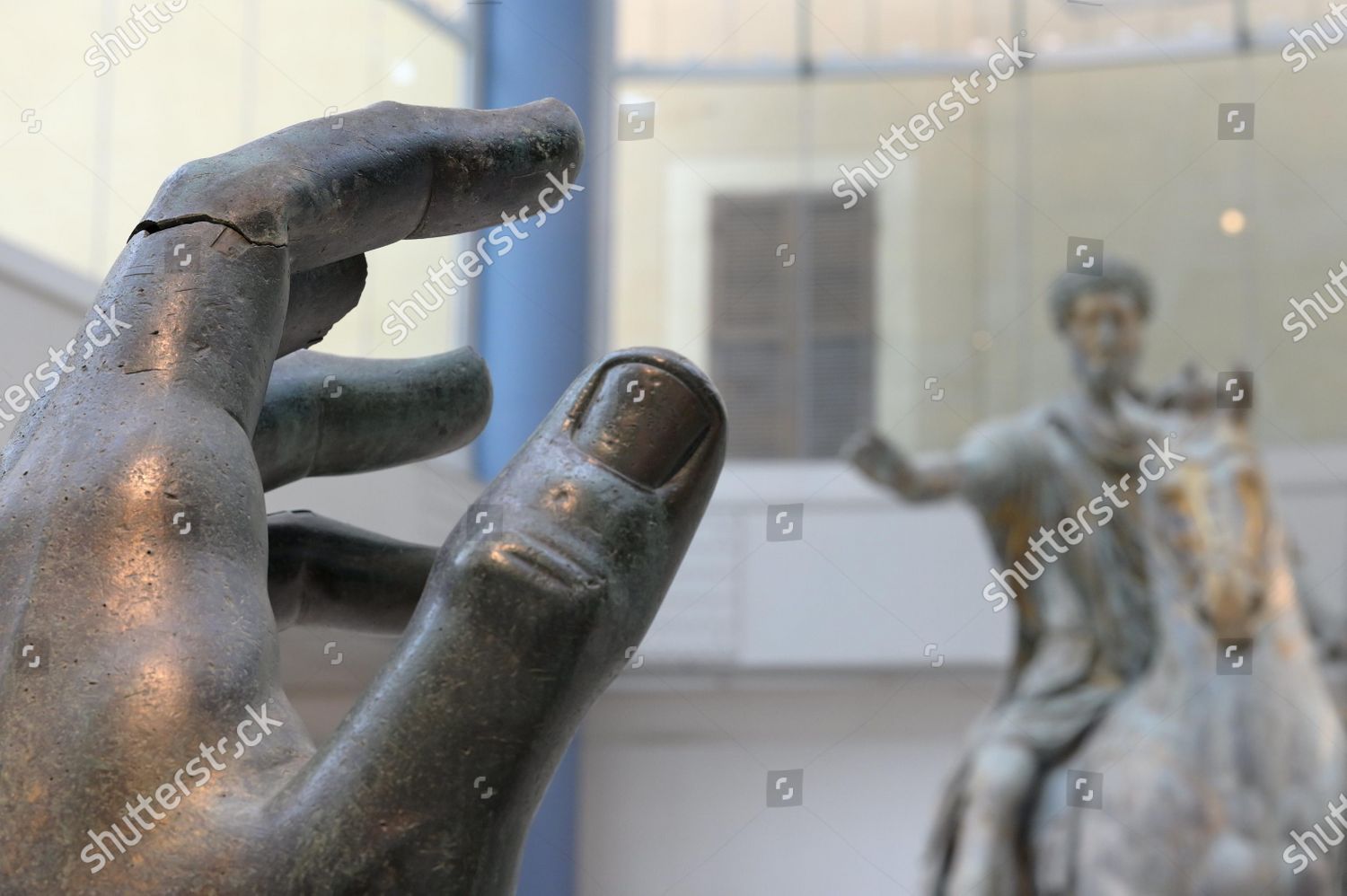 Hand Famed Colossal Ancient Roman Statue Editorial Stock Photo - Stock ...