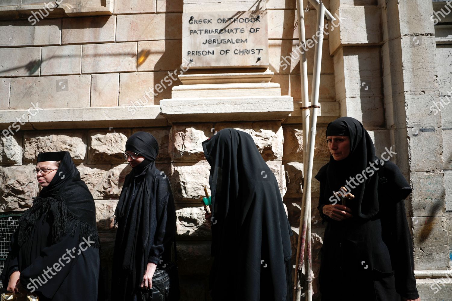 Orthodox Christian Nuns Hold Crosses During Editorial Stock Photo ...