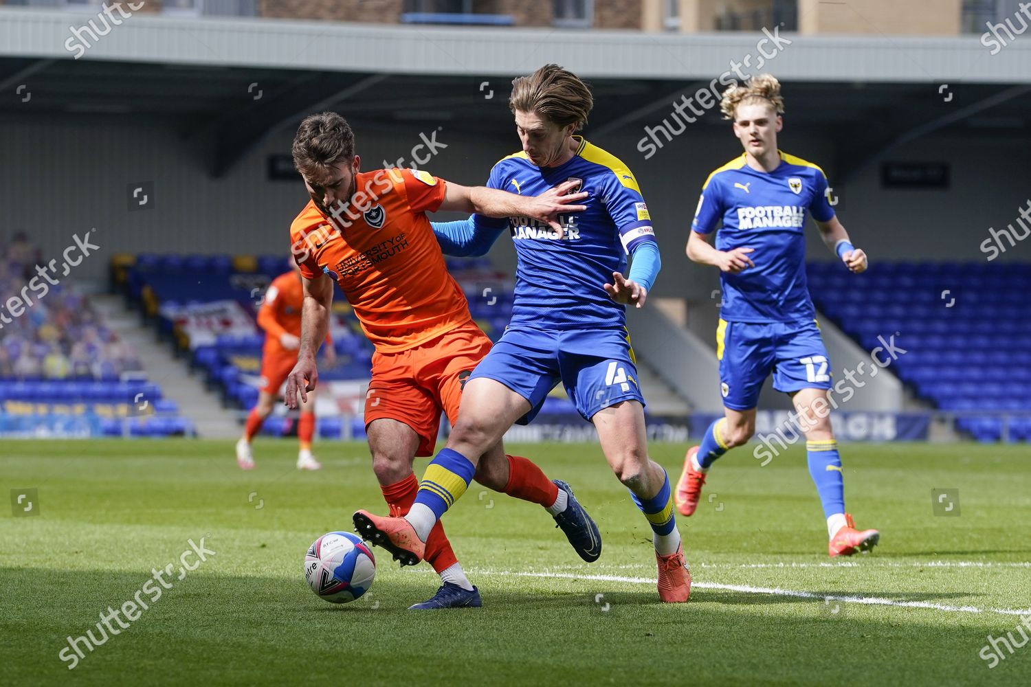 Ben Close Portsmouth Tackled By Alex Editorial Stock Photo - Stock ...