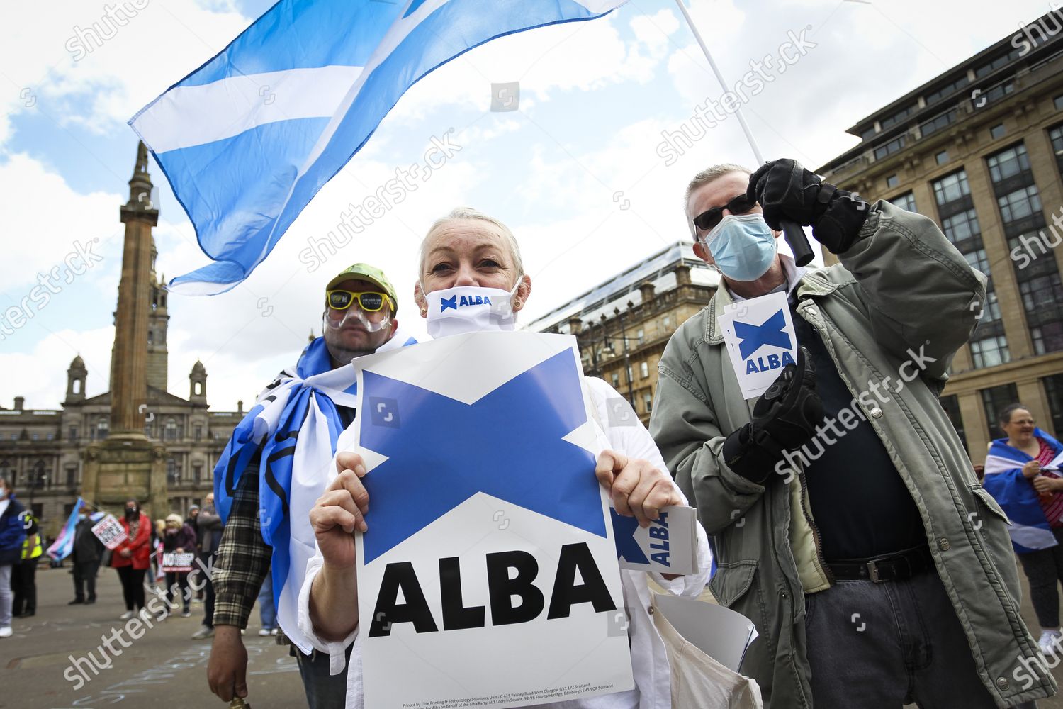 All Under One Banner Members Take Editorial Stock Photo - Stock Image ...