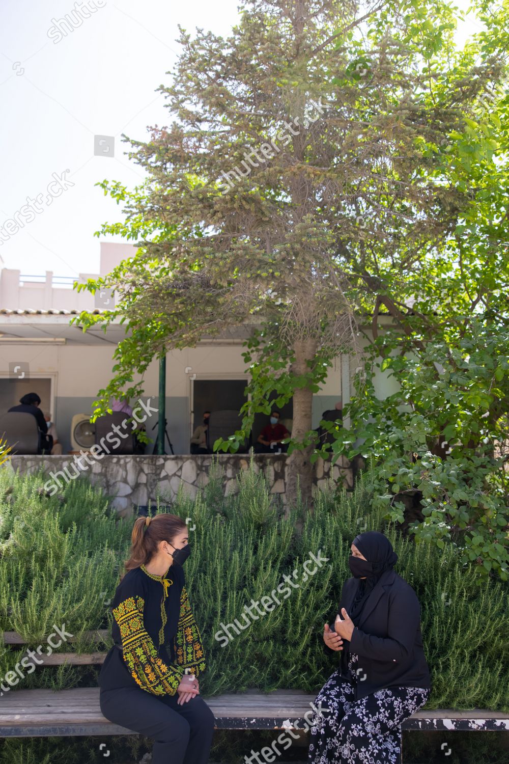 Queen Rania Wearing Face Mask Meets Editorial Stock Photo - Stock Image ...