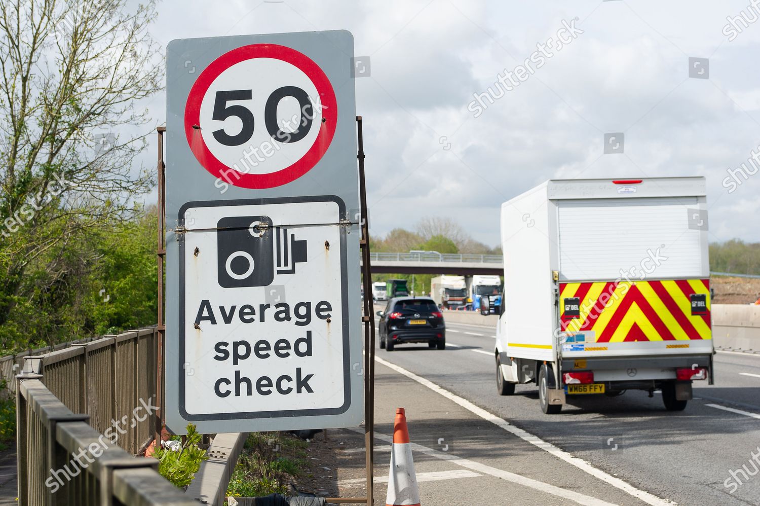Average Speed Check Limits 50mph On Editorial Stock Photo - Stock Image ...