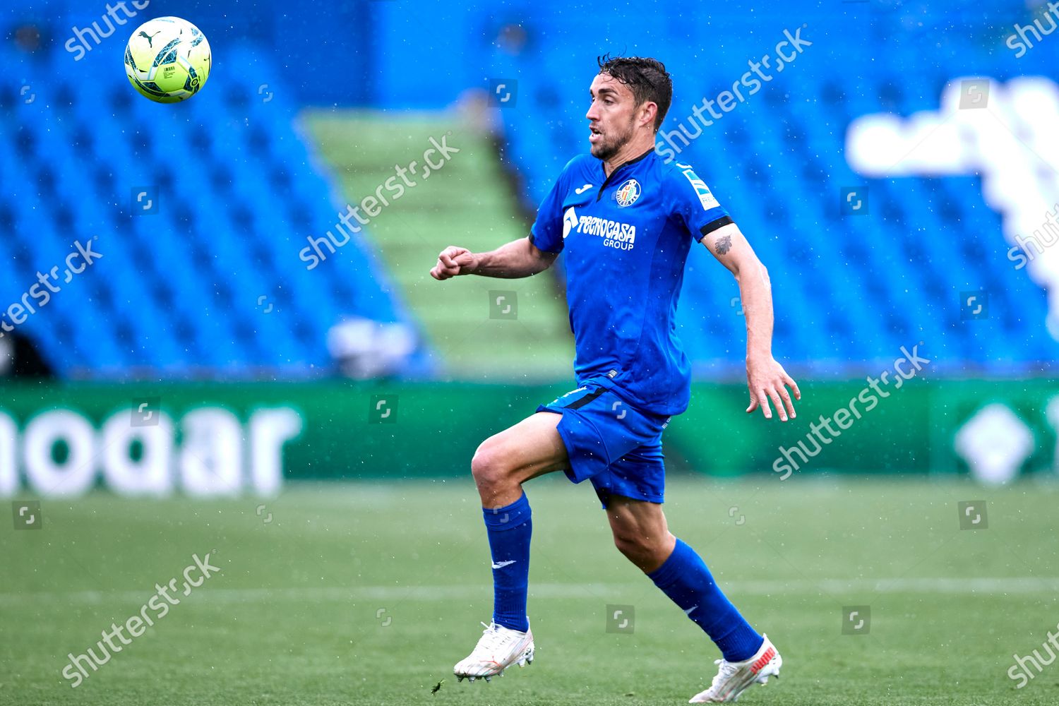 Jaime Mata Getafe Cf Action During Editorial Stock Photo - Stock Image ...