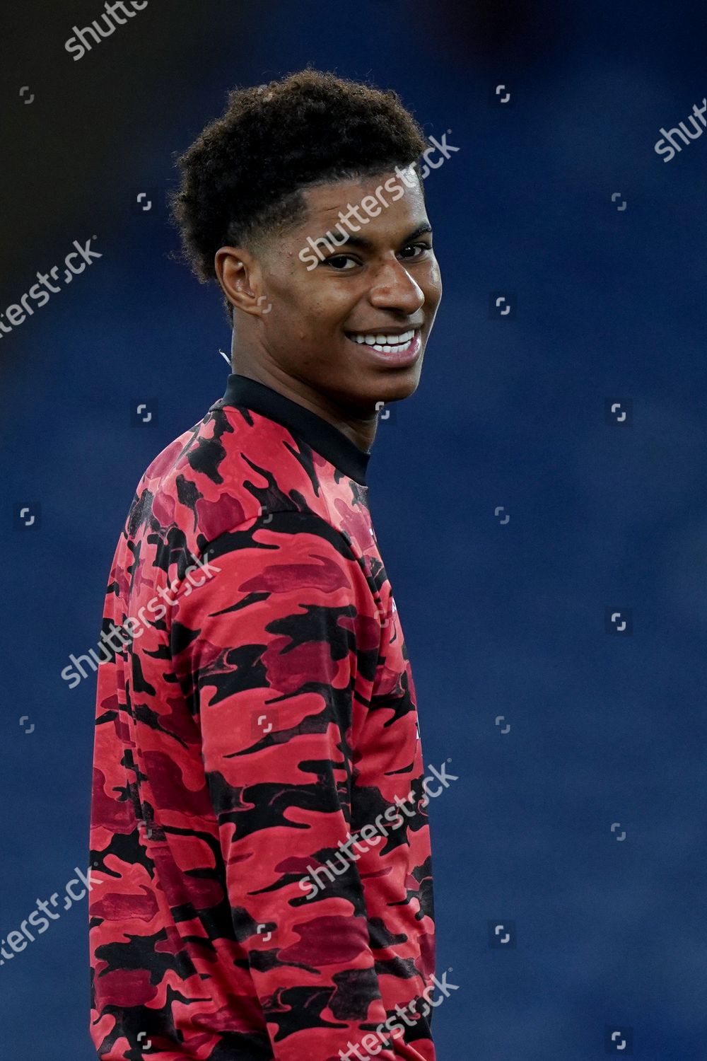 Marcus Rashford Manchester United Smiles During Editorial Stock Photo ...