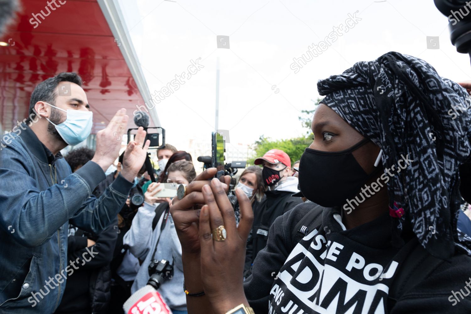 Protest Support Assa Traore Front Court Editorial Stock Photo - Stock ...