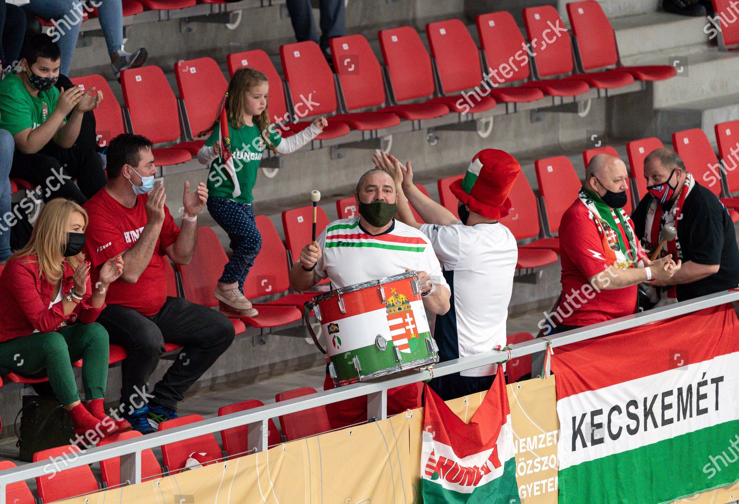 Hungarian Fans Cheer During Mens European Editorial Stock Photo - Stock ...