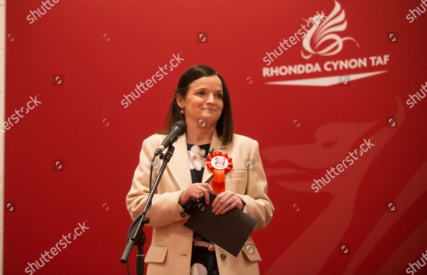 Labours Elizabeth Buffy Williams Wins Rhondda Editorial Stock Photo ...