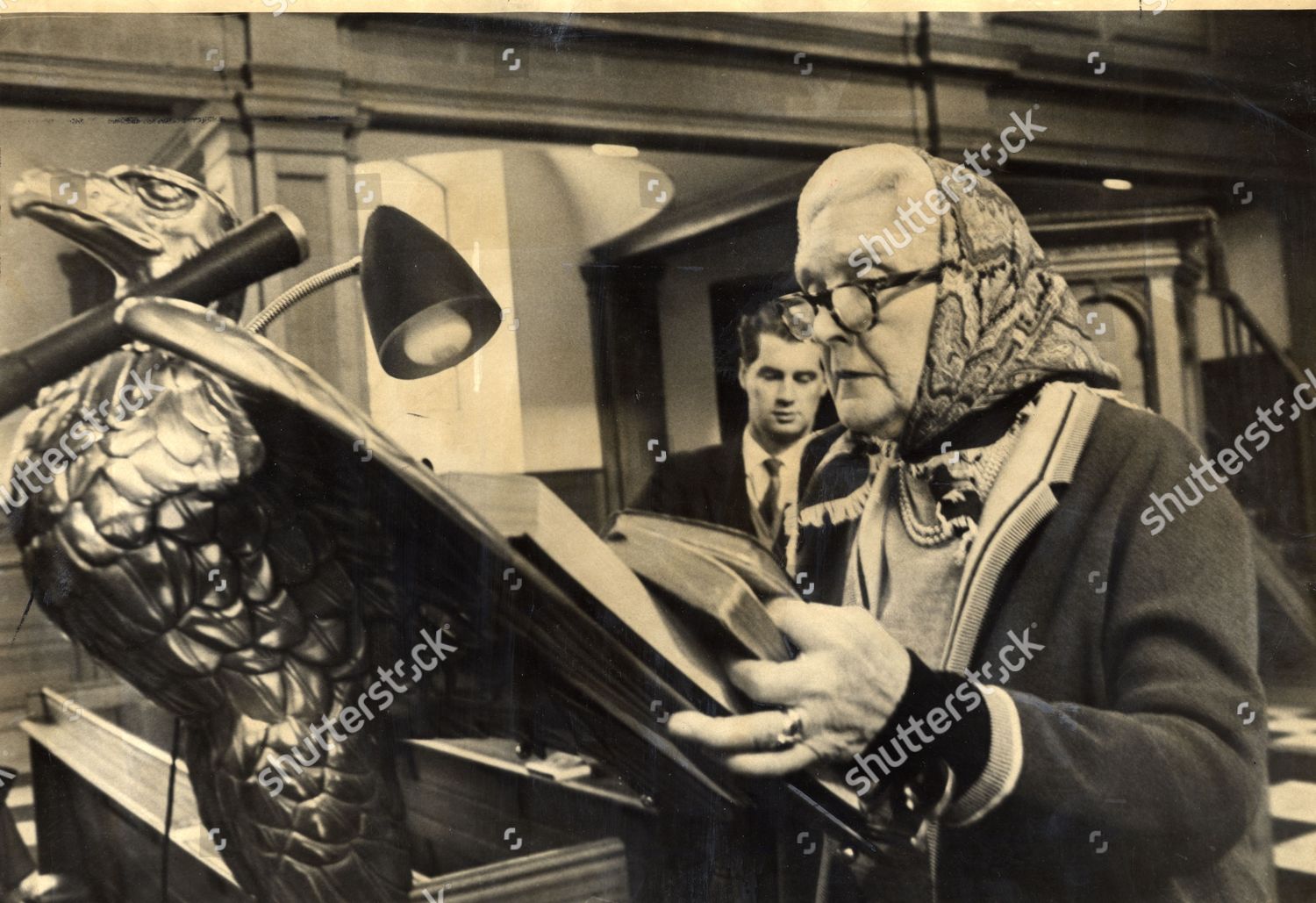 Actress Dame Sybil Thorndike Reading Bible Editorial Stock Photo ...