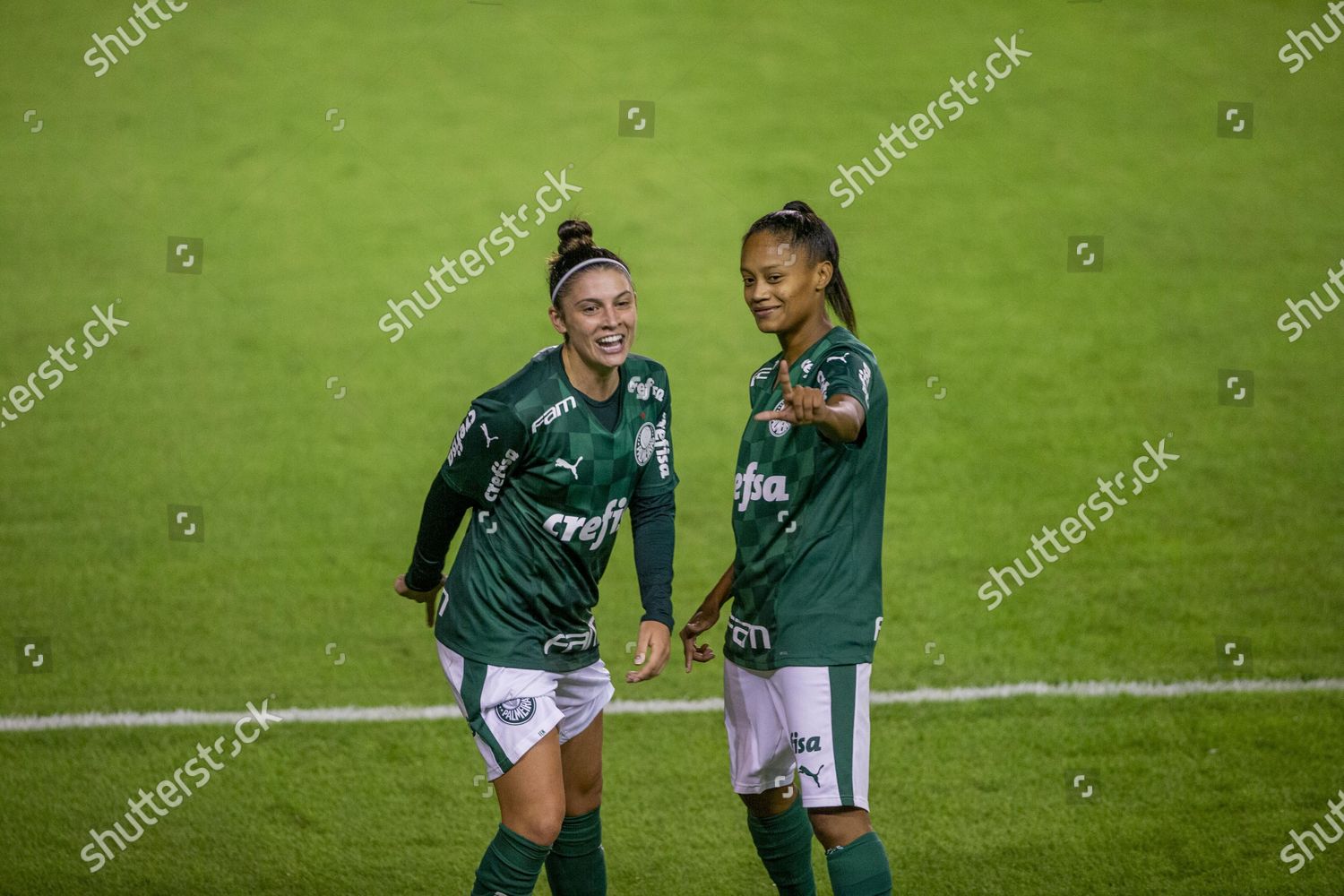 Bruna Calderan Celebrates Her Goal Palmeiras Editorial Stock Photo ...