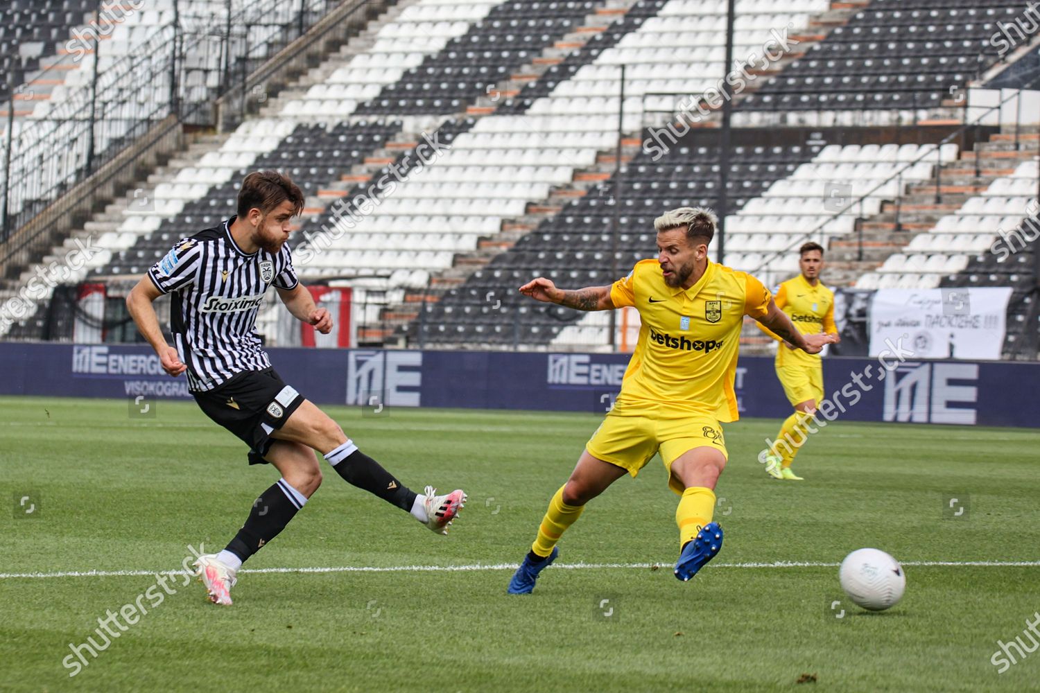 Enea Mihaj 6 Paok Scoring Second Editorial Stock Photo - Stock Image ...