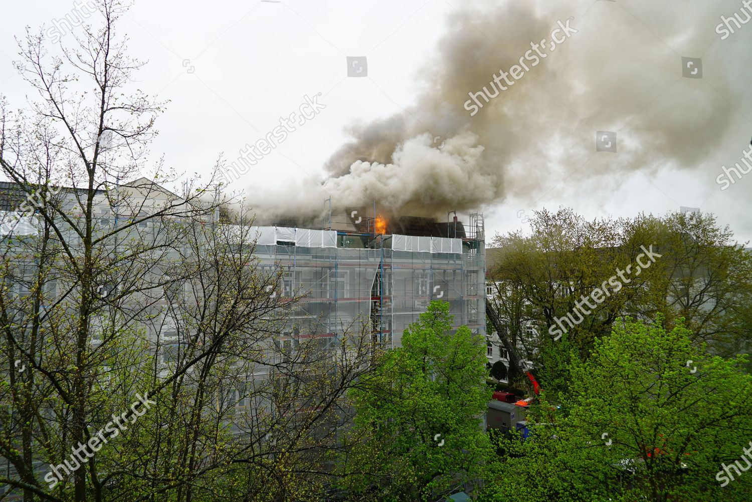 Roof Truss Fire When Working On Editorial Stock Photo - Stock Image ...