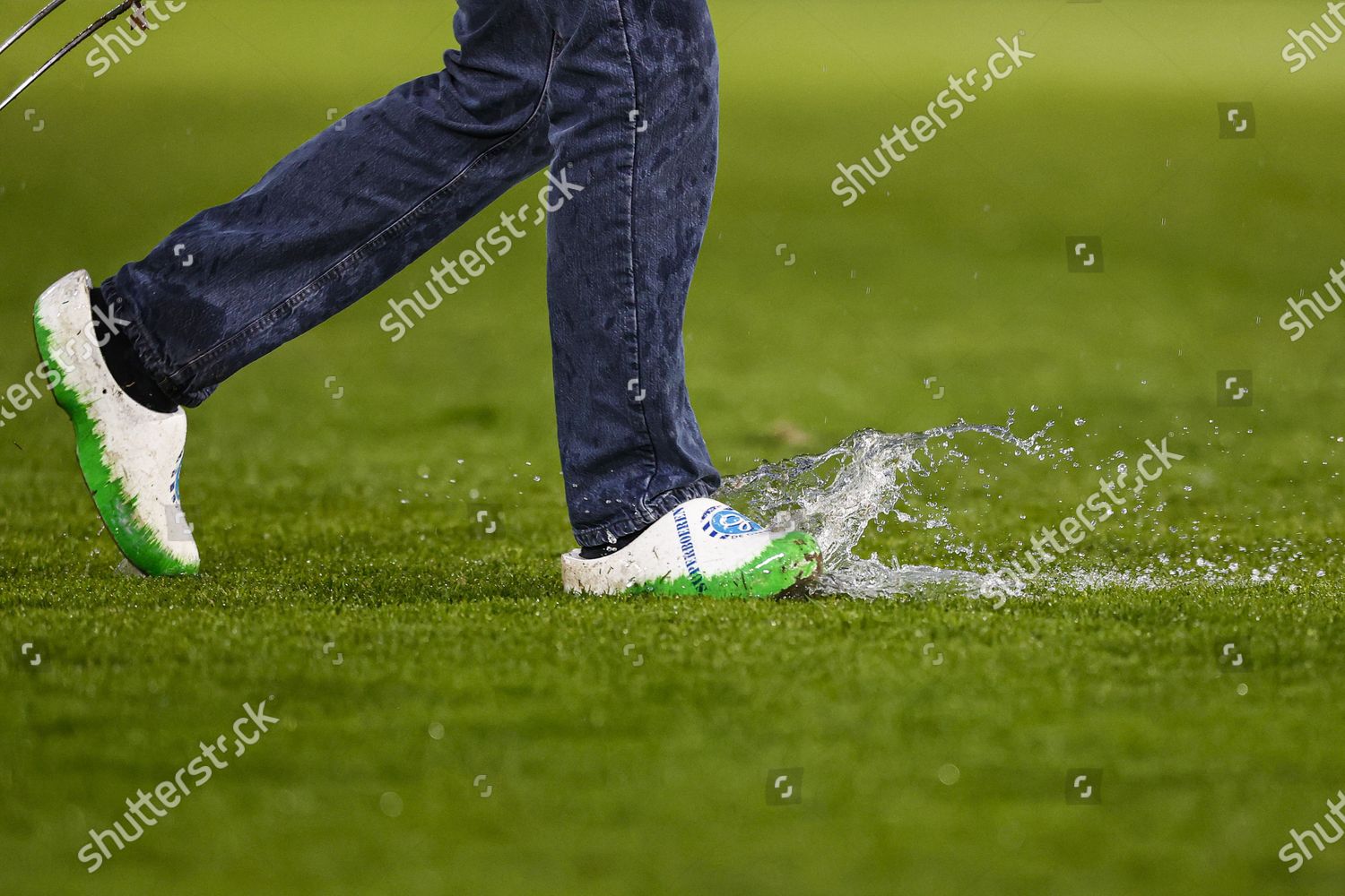 Due Heavy Rain Match Tempofarily Suspended Editorial Stock Photo ...