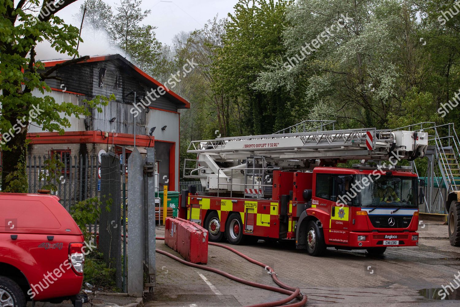 Fire Fighters Scene On Hadfield Road Editorial Stock Photo - Stock ...