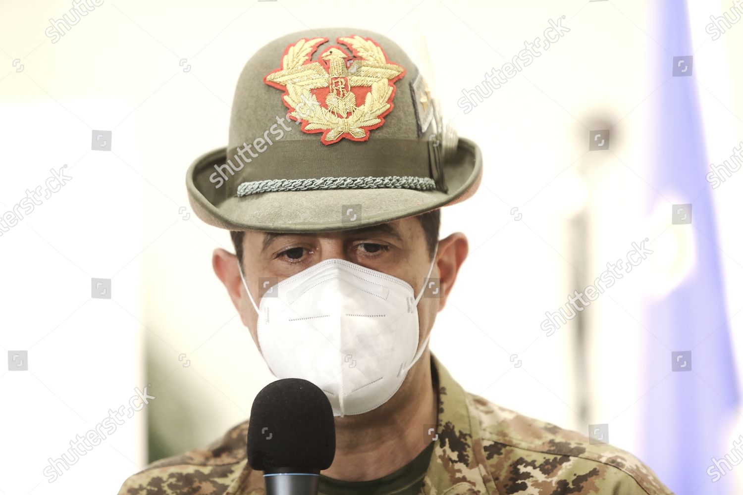 Francesco Paolo Figliuolo General Italian Military Editorial Stock ...