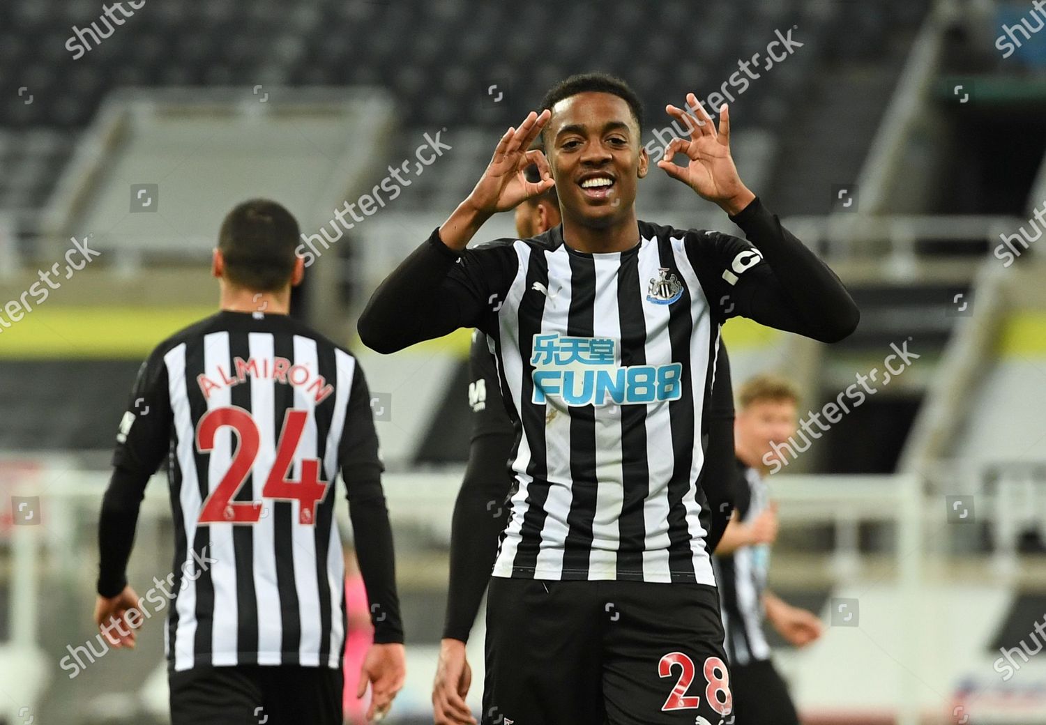 Joe Willock Newcastle United Celebrates Scoring Editorial Stock Photo ...