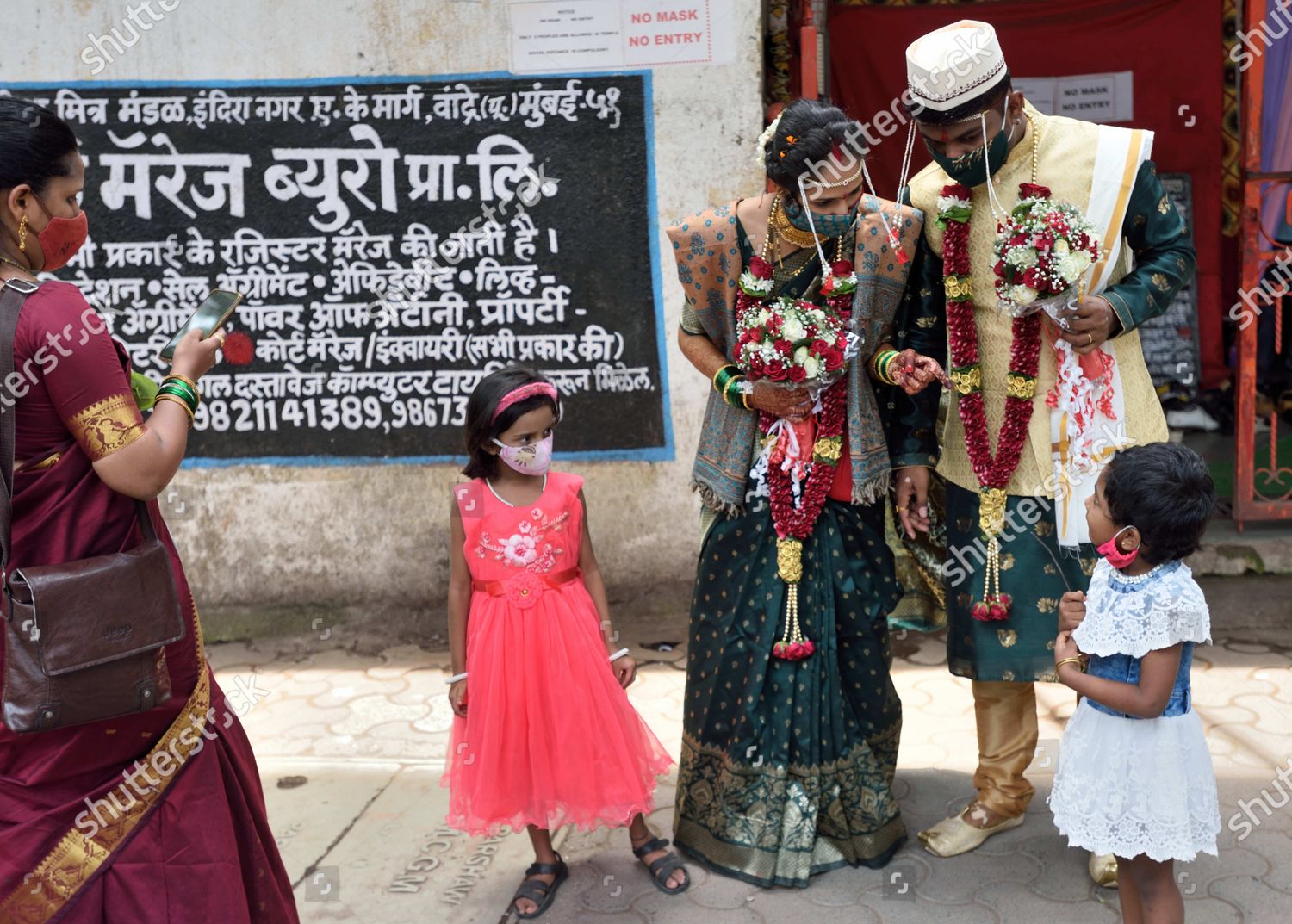 Newlymarried Couple Outside Bandra Court After Editorial Stock Photo ...