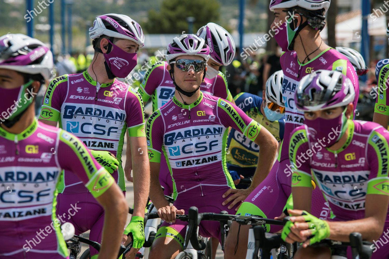 Cyclists Italian Team Bardiani Csf Faizane Editorial Stock Photo ...