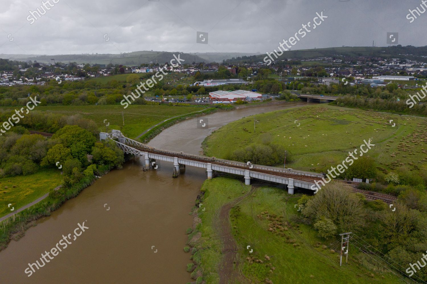 Aerial View Bascule Lifting Bridge Editorial Stock Photo - Stock Image ...