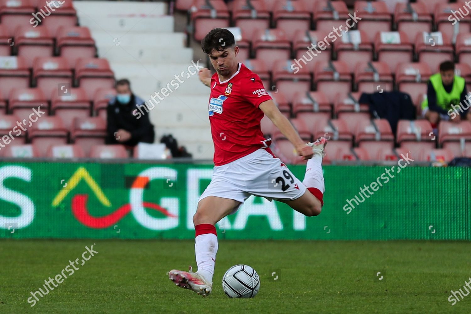 Wrexham Defender Jordan Davies 29 Has Editorial Stock Photo - Stock ...