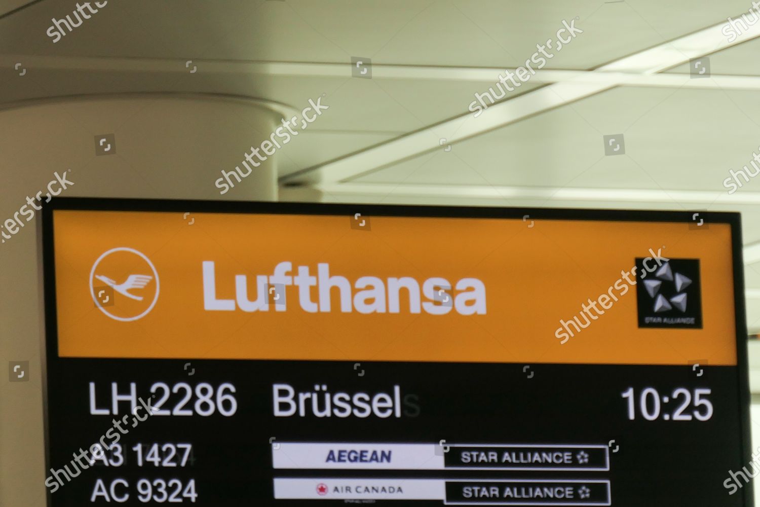 Lufthansa Logo Inscription Illustration Images Seen Editorial Stock ...