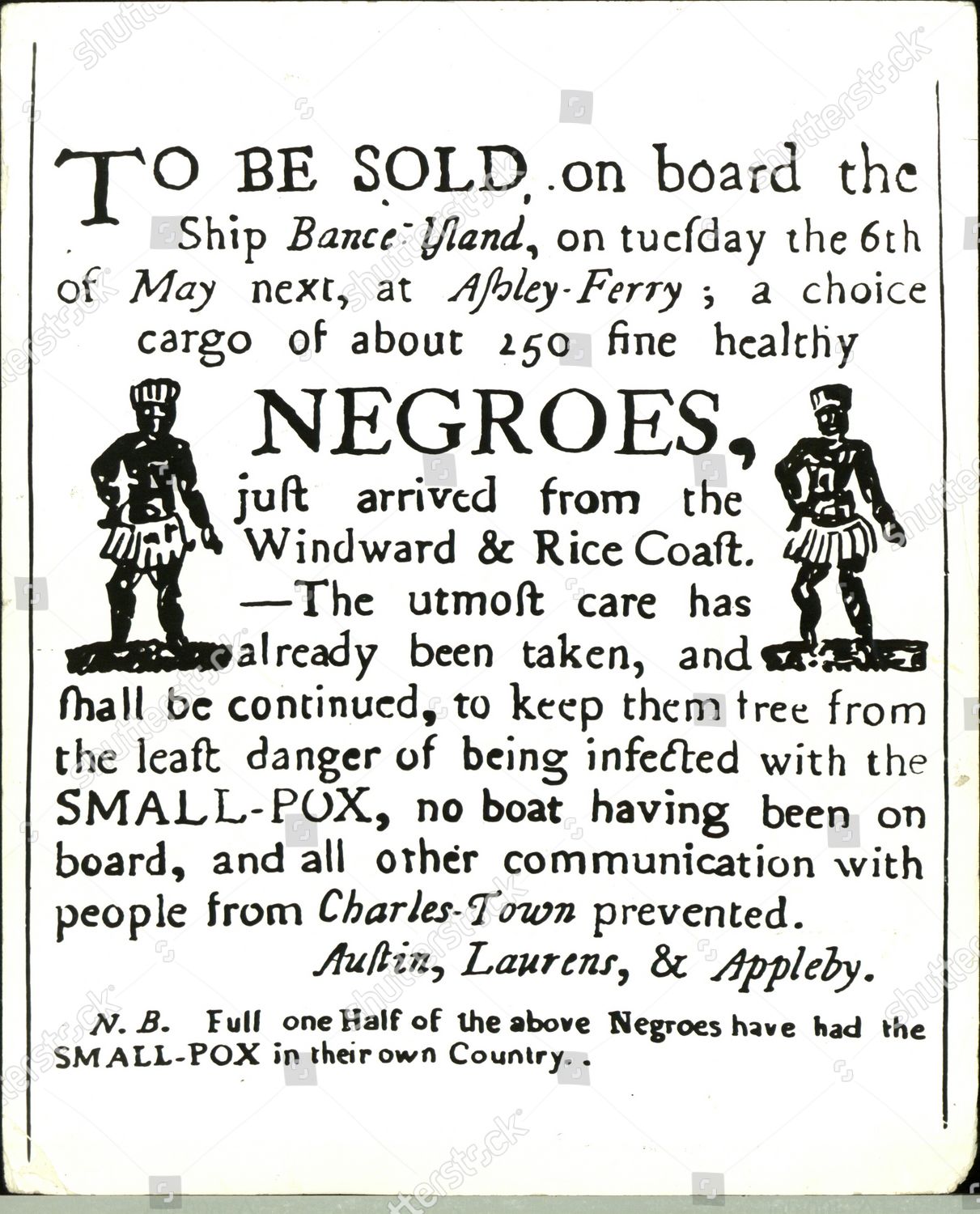 Poster Slave Auction United States 1800 Editorial Stock Photo - Stock ...