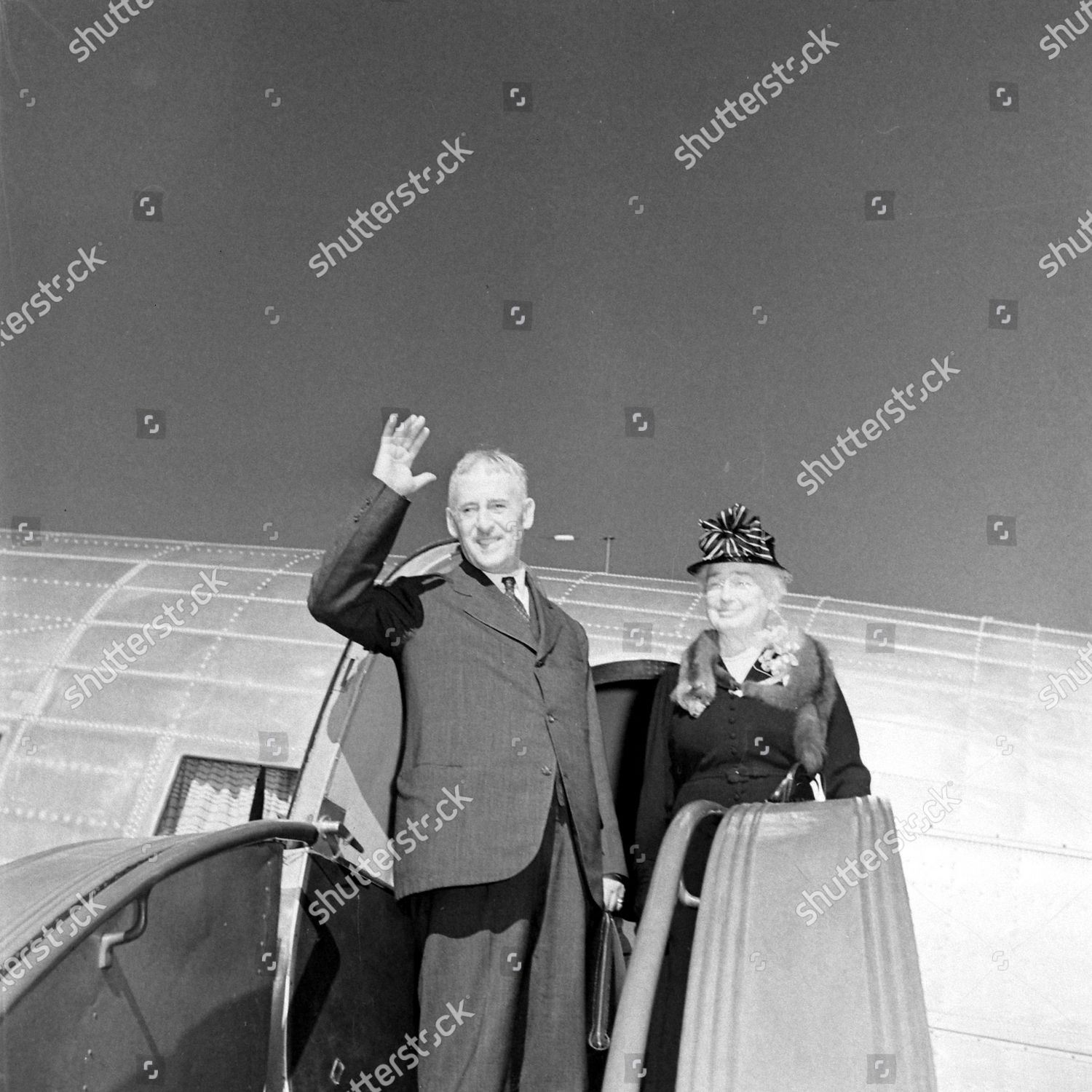 Secretary State Henry Lewis Stimson Waving Editorial Stock Photo ...