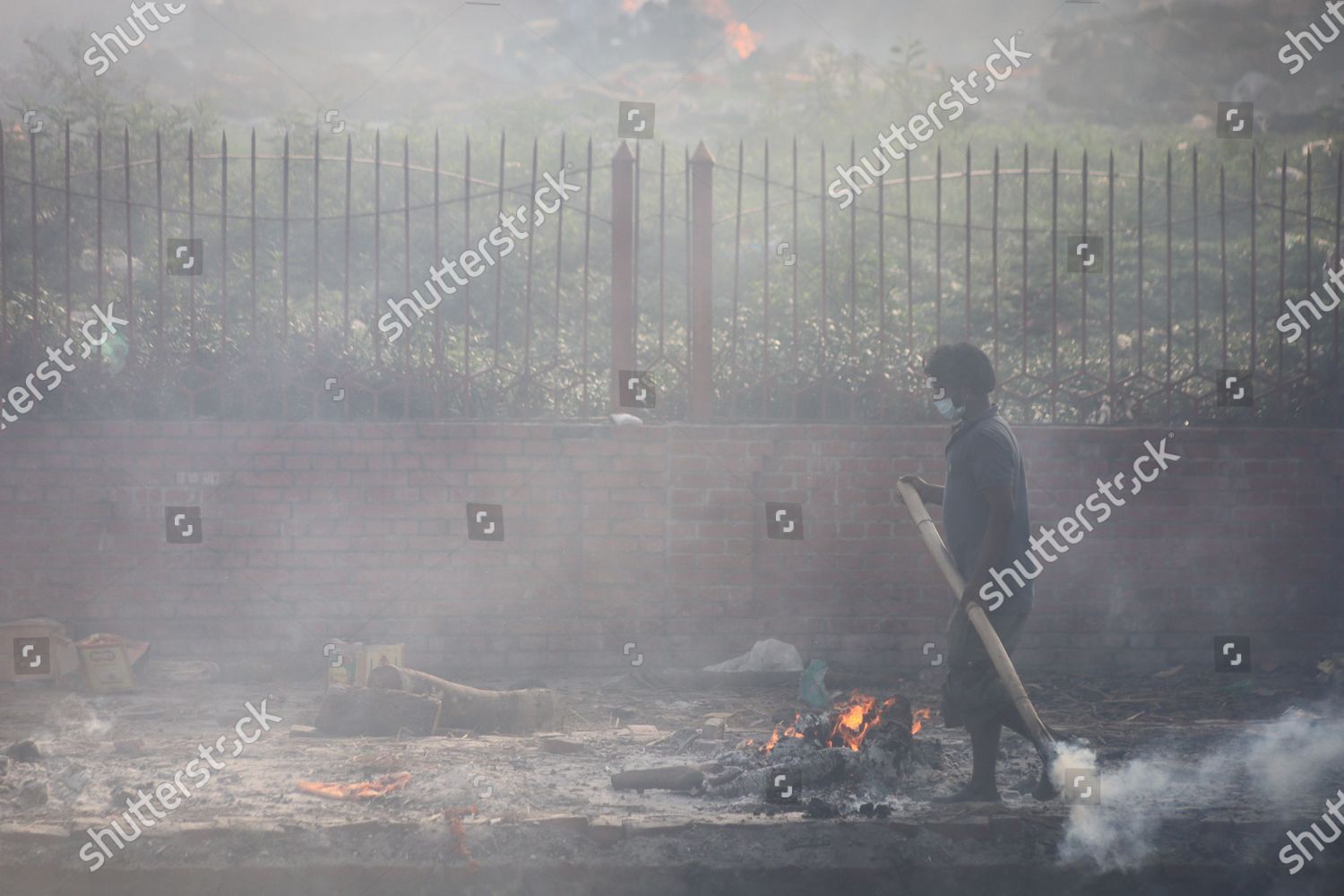 Dead Body Management Worker Works On Editorial Stock Photo - Stock ...