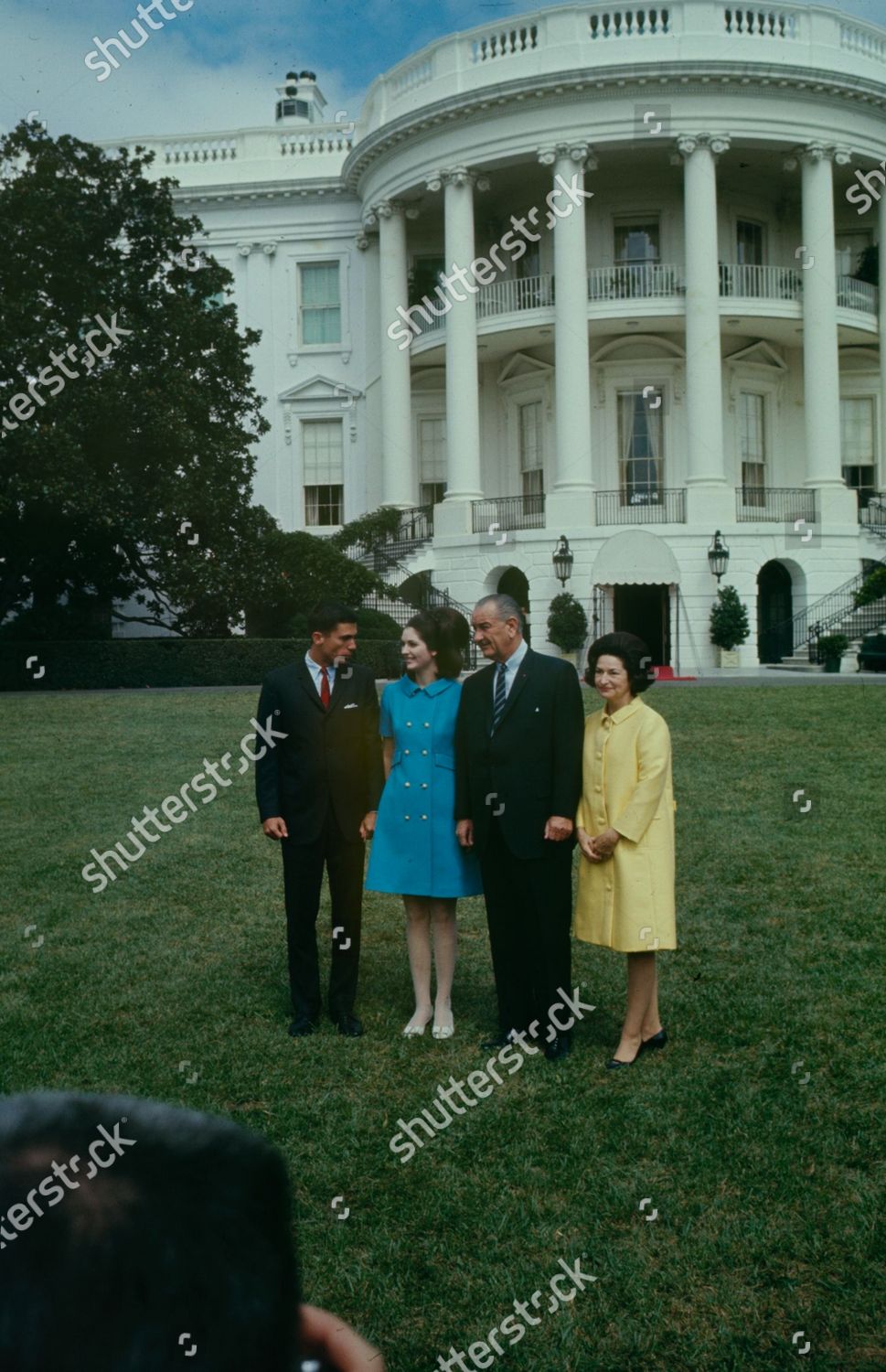 President Lyndon Baines Johnson His Family Editorial Stock Photo ...