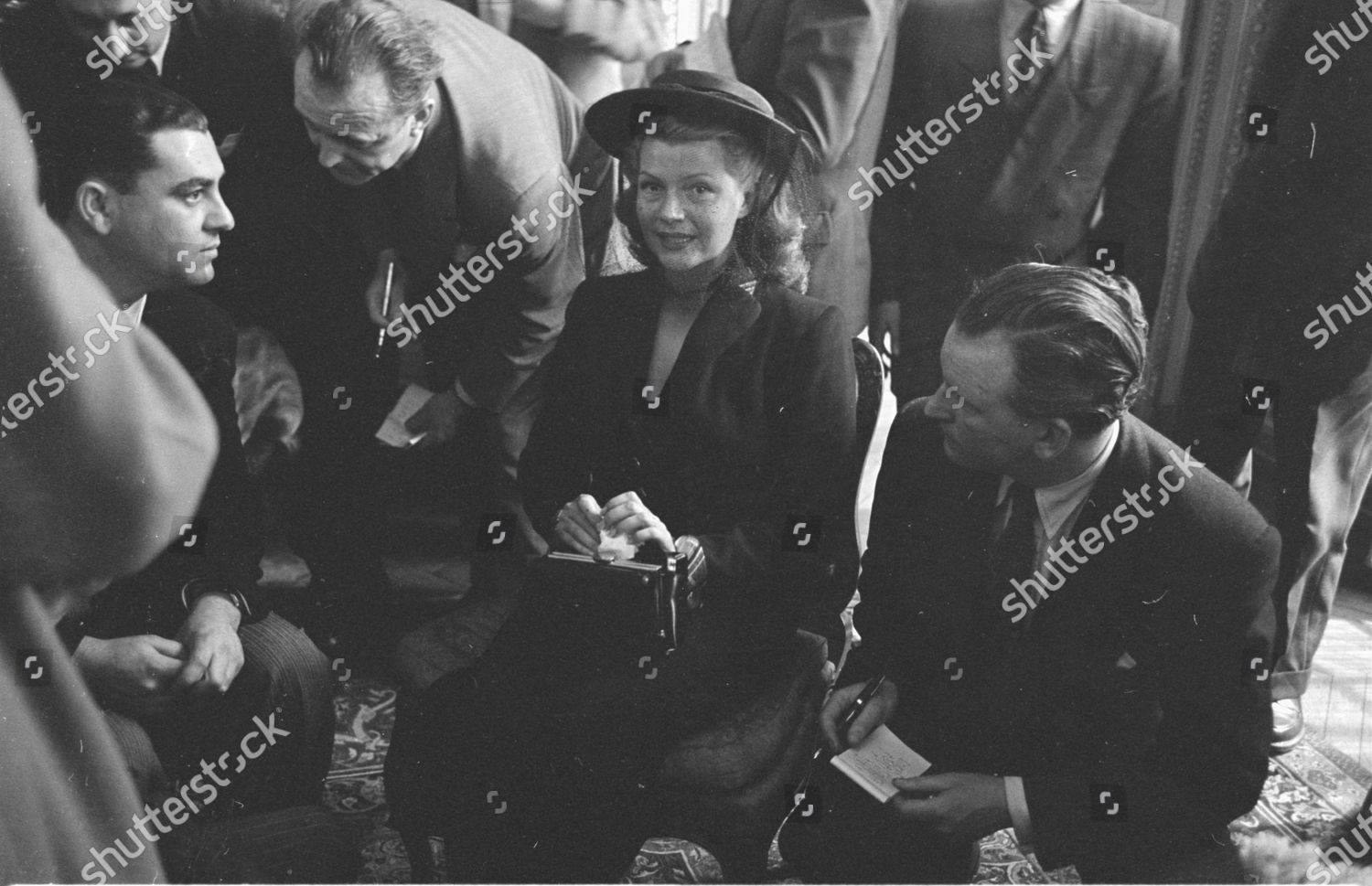 Rita Hayworth Wedding Fatemeh Pahlavi Vincent Editorial Stock Photo ...
