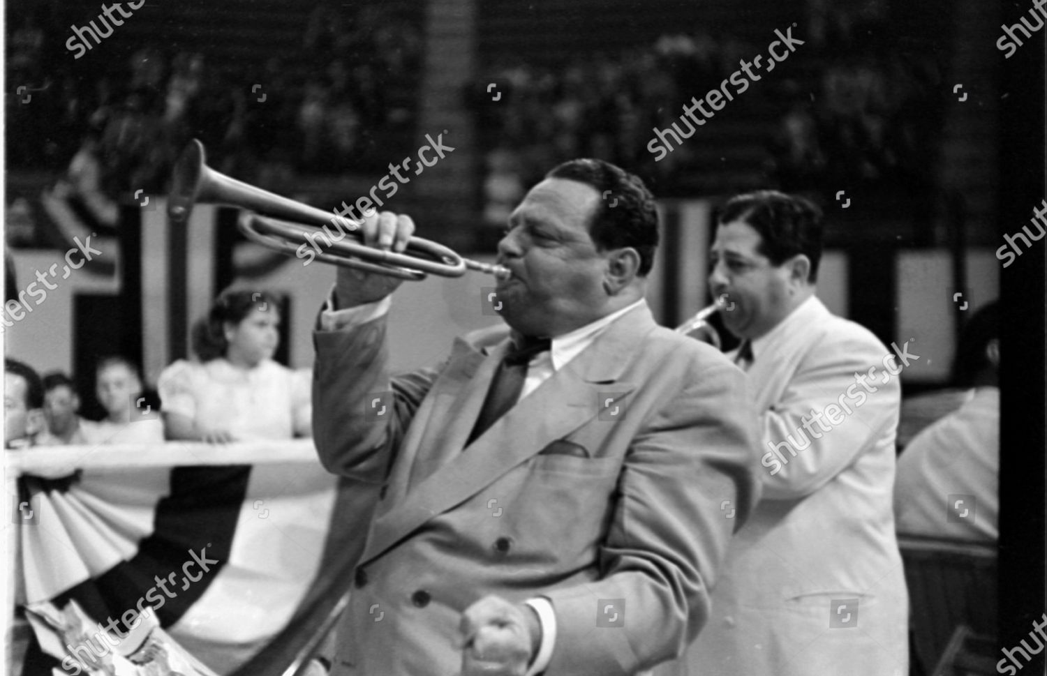 Two Men Playing Trumpets During Inauguration Editorial Stock Photo ...