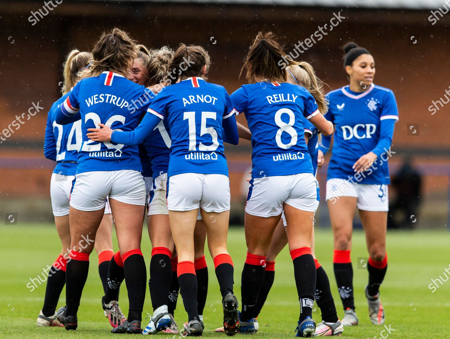 Rangers Womens Defender Rachel Mclauchlan Celebrates Editorial Stock ...