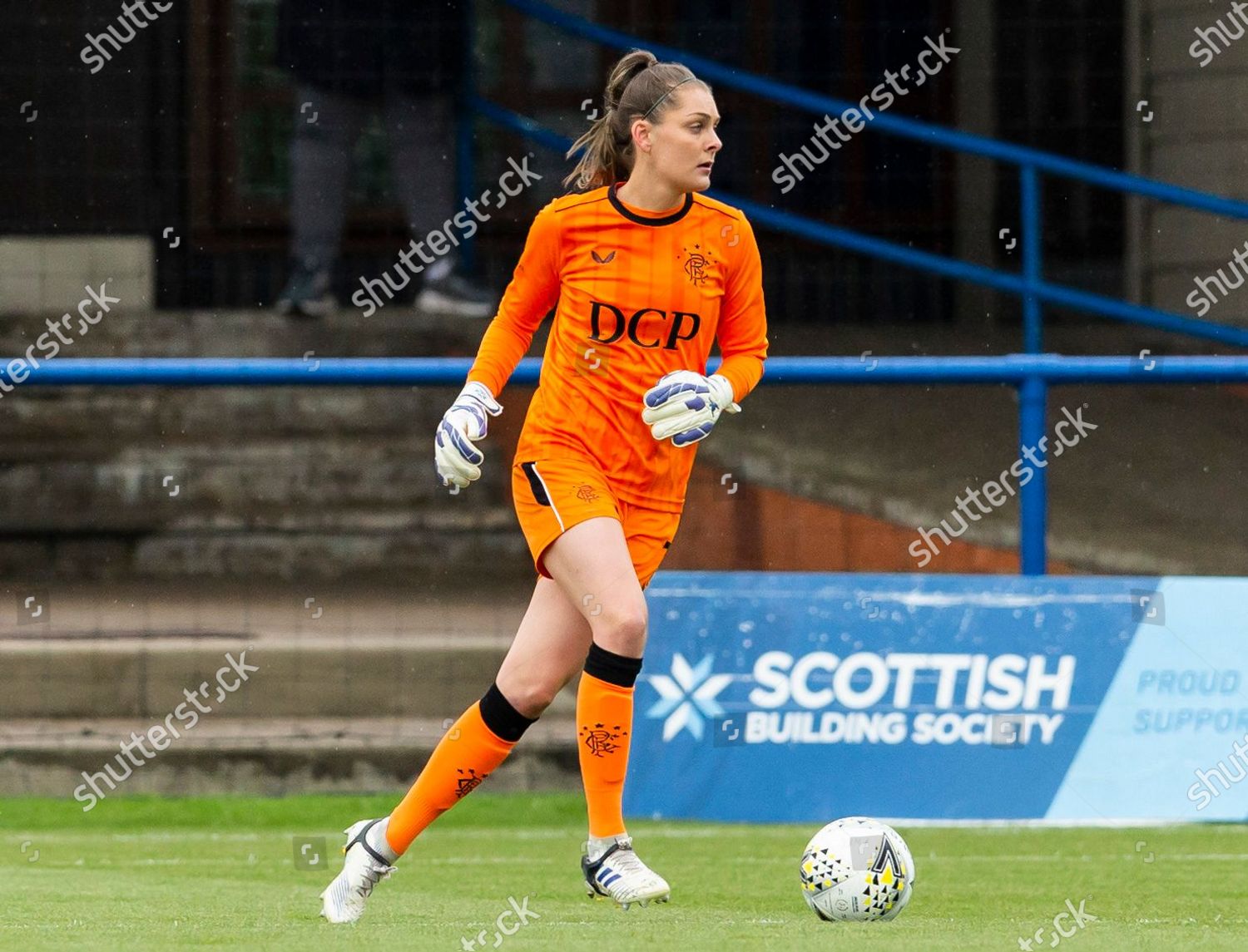 Rangers Womens Goalkeeper Jenna Fife Controls Editorial Stock Photo ...