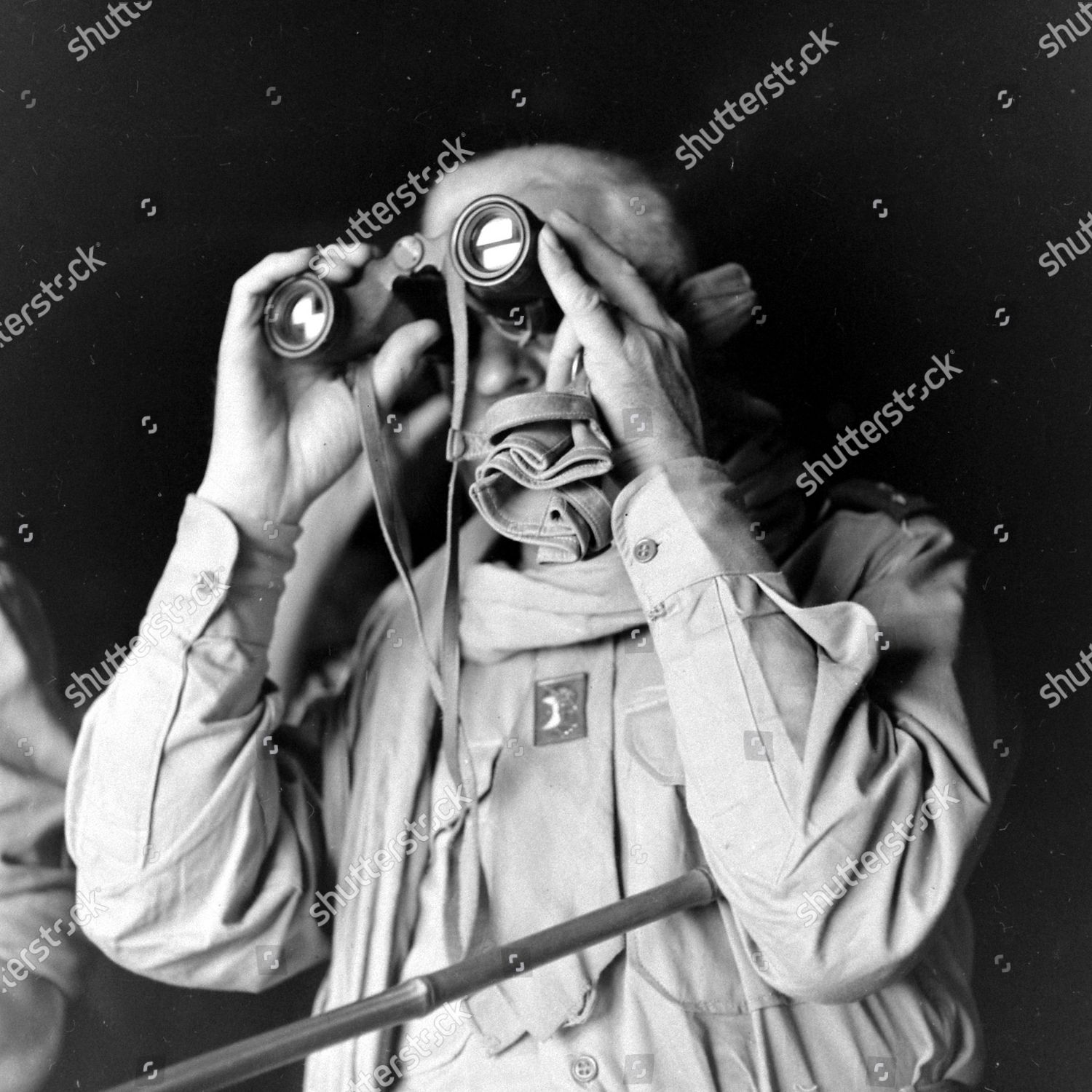 French Soldier Using Binocular During World Editorial Stock Photo ...