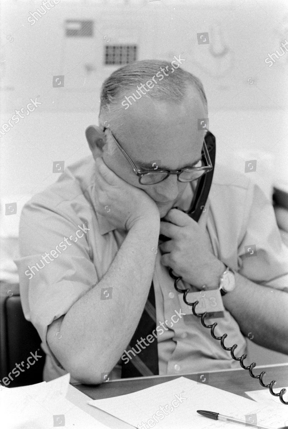 Thomas Joseph Kelly Answering Phone During Editorial Stock Photo ...