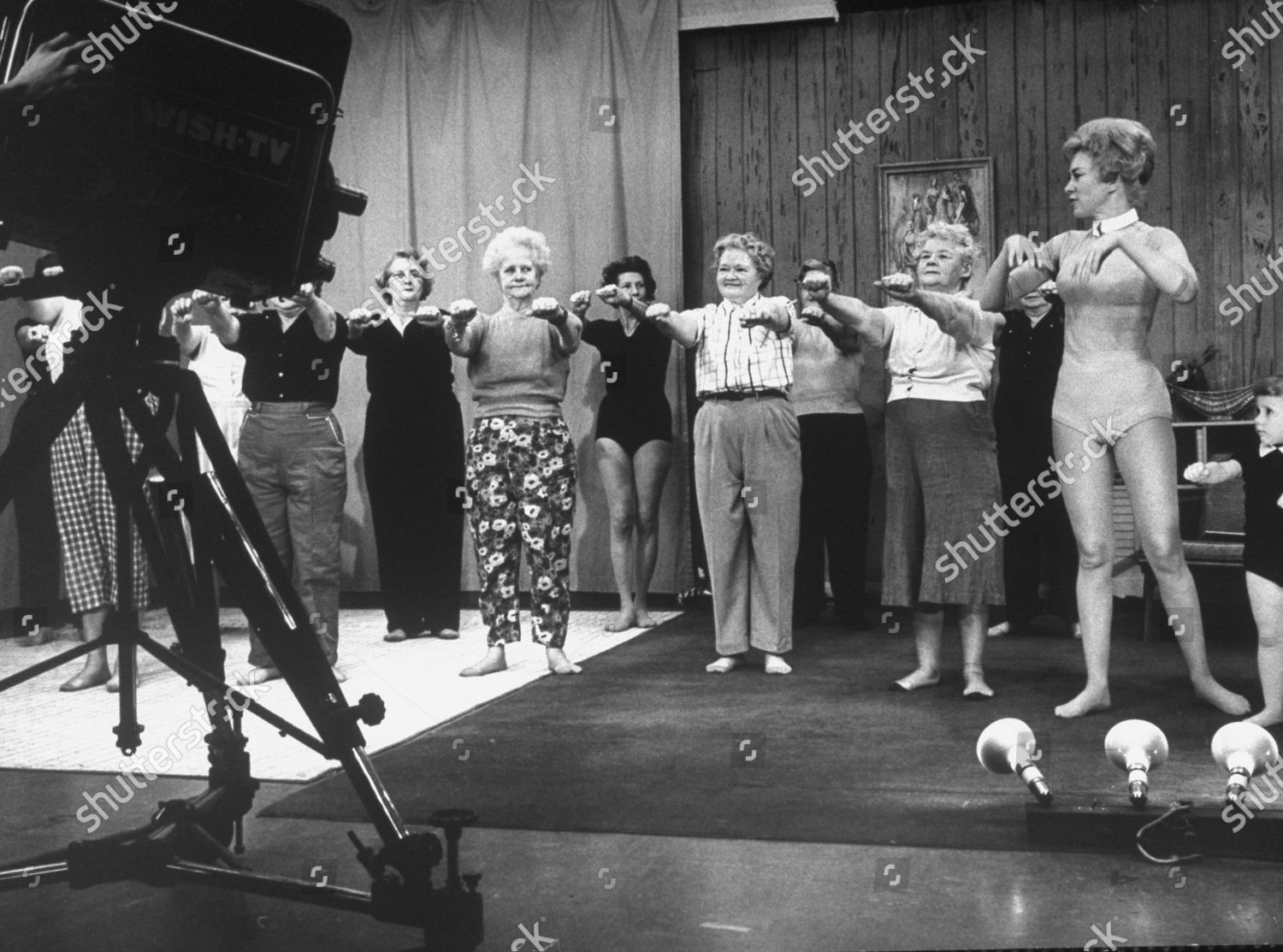Beauty Culturist Debbie Drake Demonstrating Exercises Editorial Stock ...