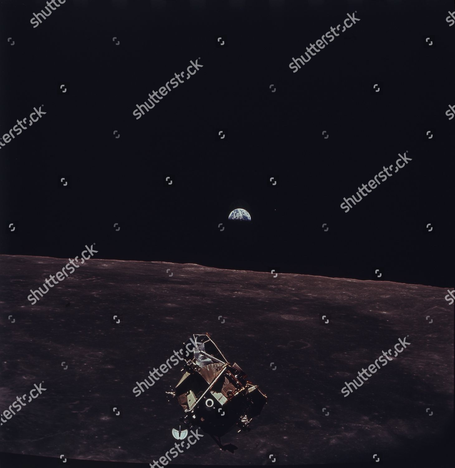 Lunar Module Landing On Moon 20th Editorial Stock Photo - Stock Image ...