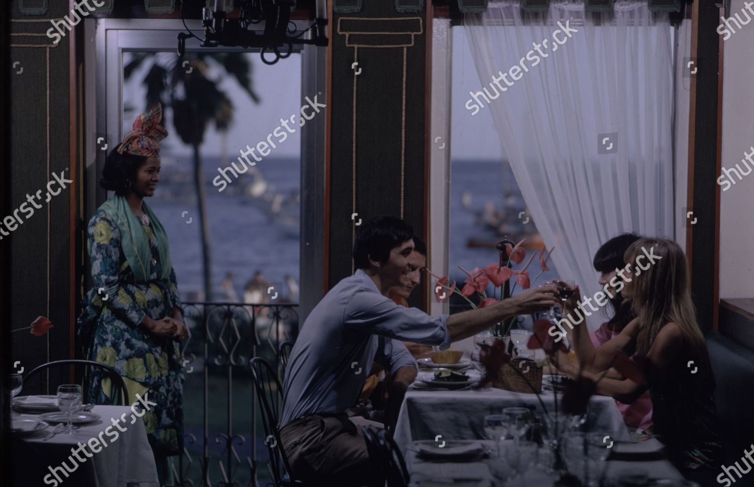 Man Tossing Glass Drink Woman Fine Editorial Stock Photo - Stock Image ...