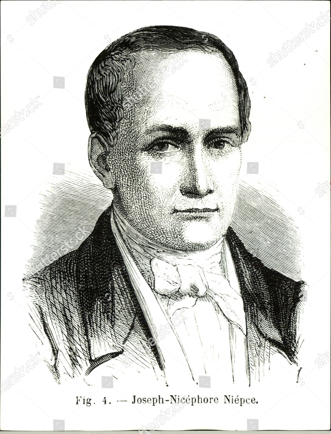 Portrait Inventor Joseph Nicephore Niepce 1901 Editorial Stock Photo ...