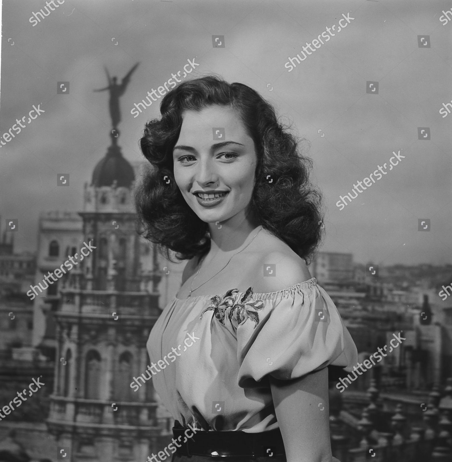 Portrait Actress Marina Berti 1950 Editorial Stock Photo - Stock Image ...