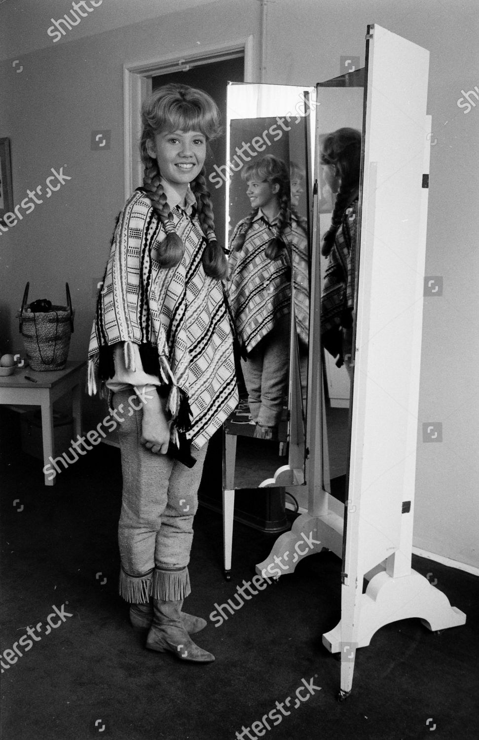 Actress Hayley Mills Standing Front Mirror Editorial Stock Photo ...