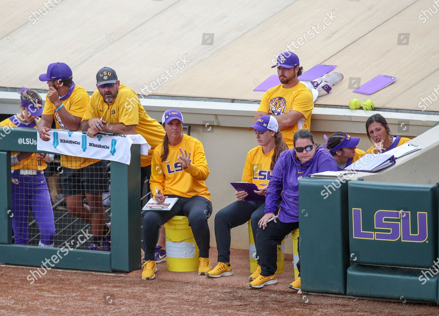 Lsu Head Coach Beth Torina Gives Editorial Stock Photo - Stock Image ...