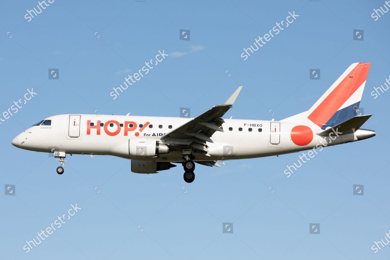 Air France Hop Embraer E170 Lands Editorial Stock Photo - Stock Image ...