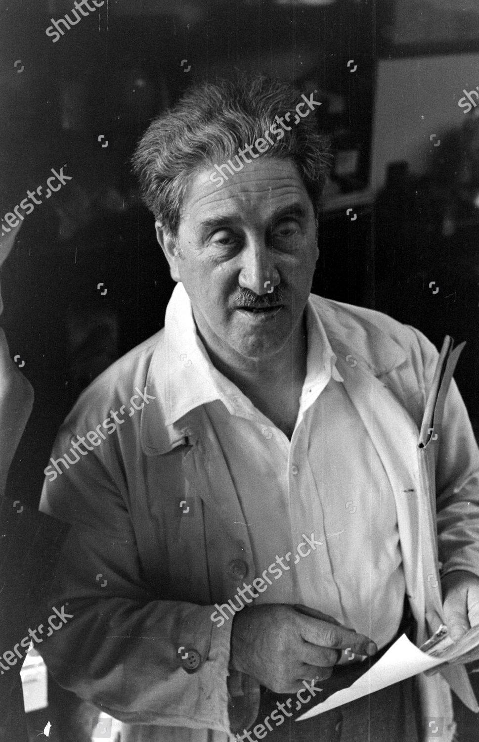 Sculptor Benno Elkan Holding Paper London Editorial Stock Photo - Stock ...