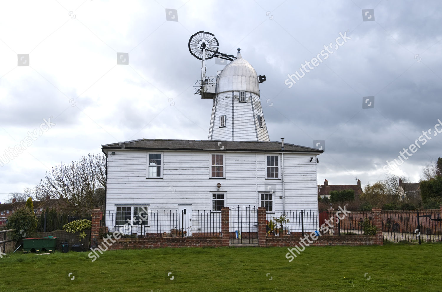 Exterior Historic Victorian Windmill Terling Essex Editorial Stock ...