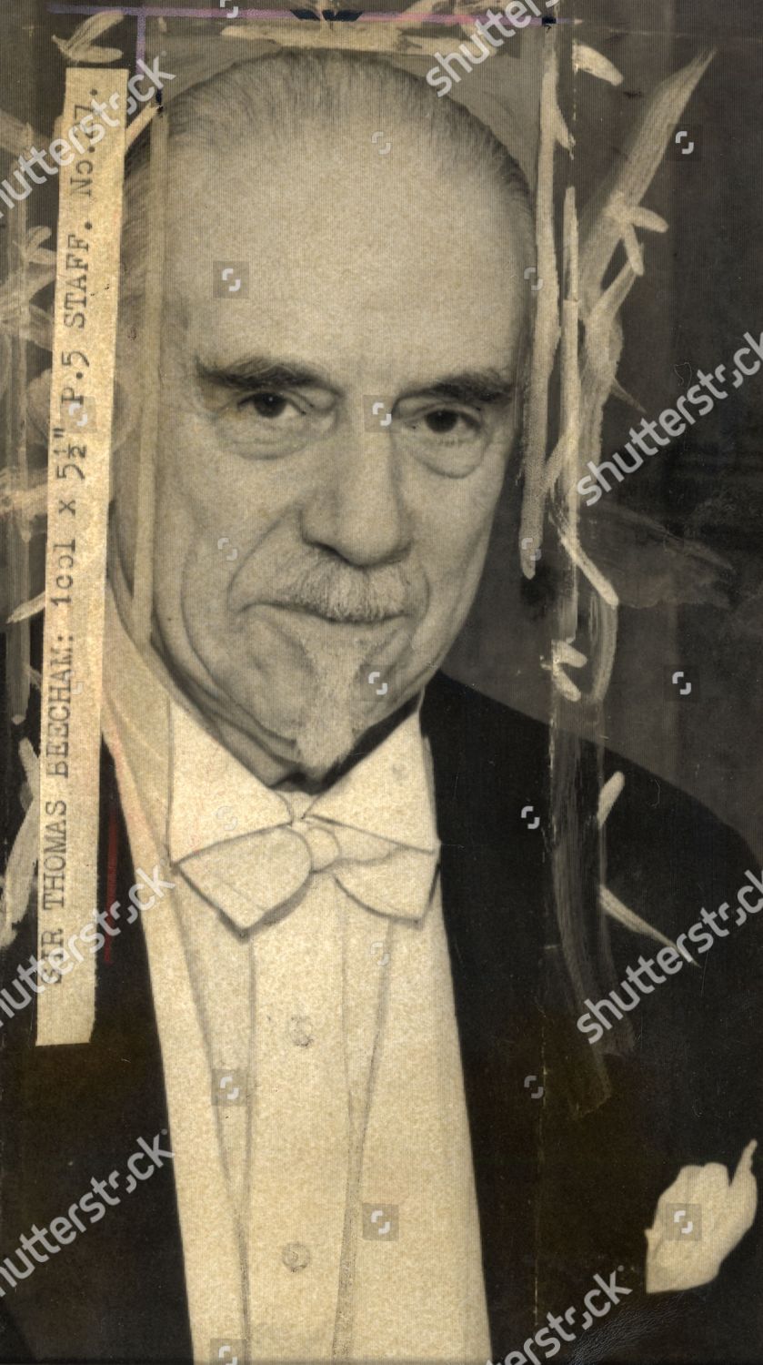 Sir Thomas Beecham Conductor Editorial Stock Photo - Stock Image ...