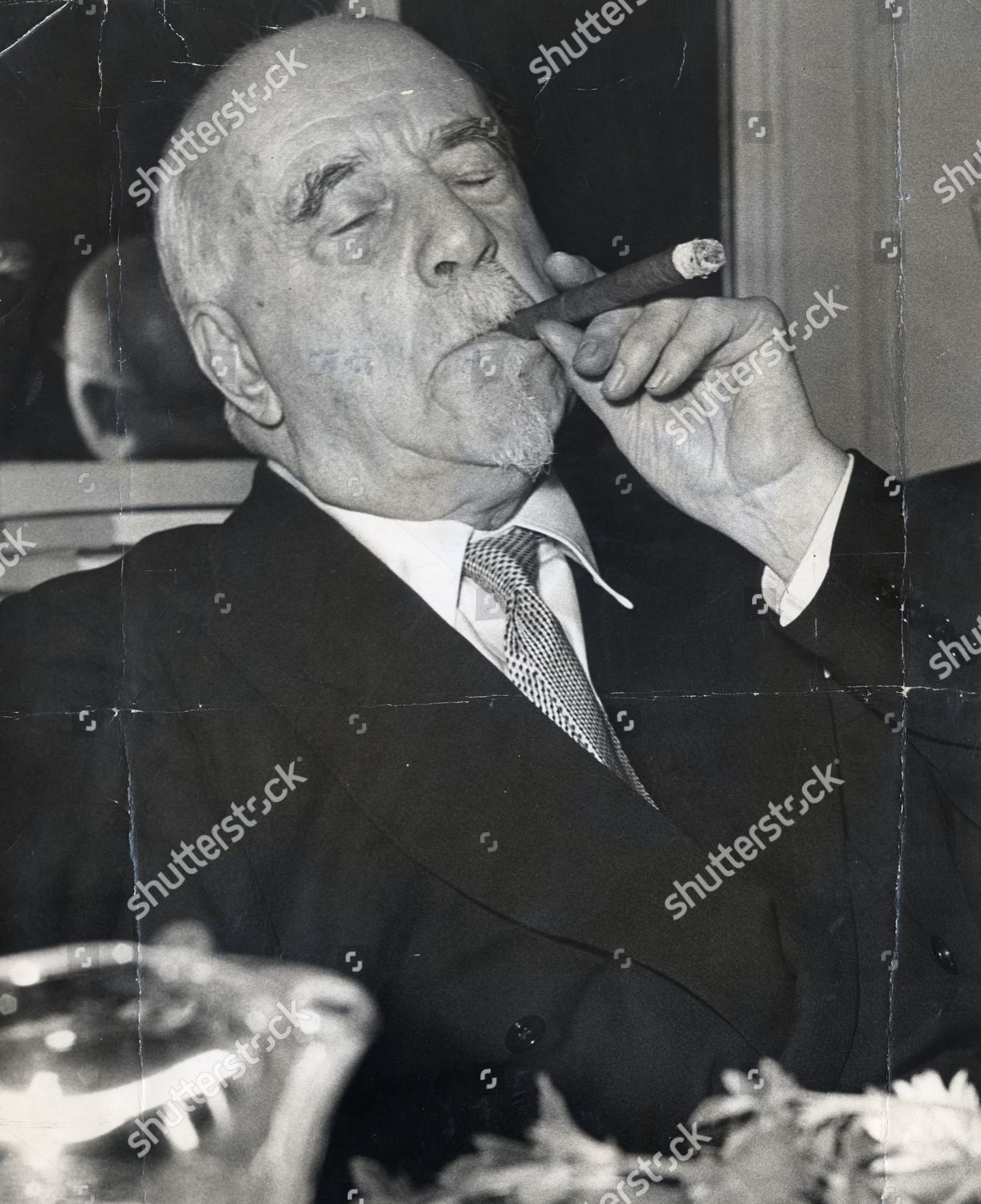 Sir Thomas Beecham Conductor Smoking Cigar Editorial Stock Photo ...