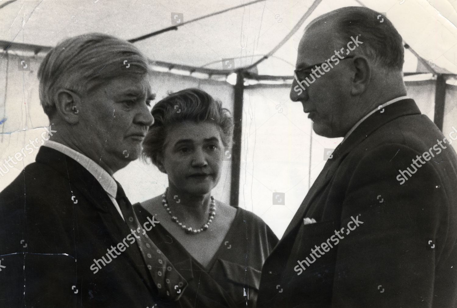 Frank Cousins Talks Aneurin Bevan Wife Editorial Stock Photo - Stock ...