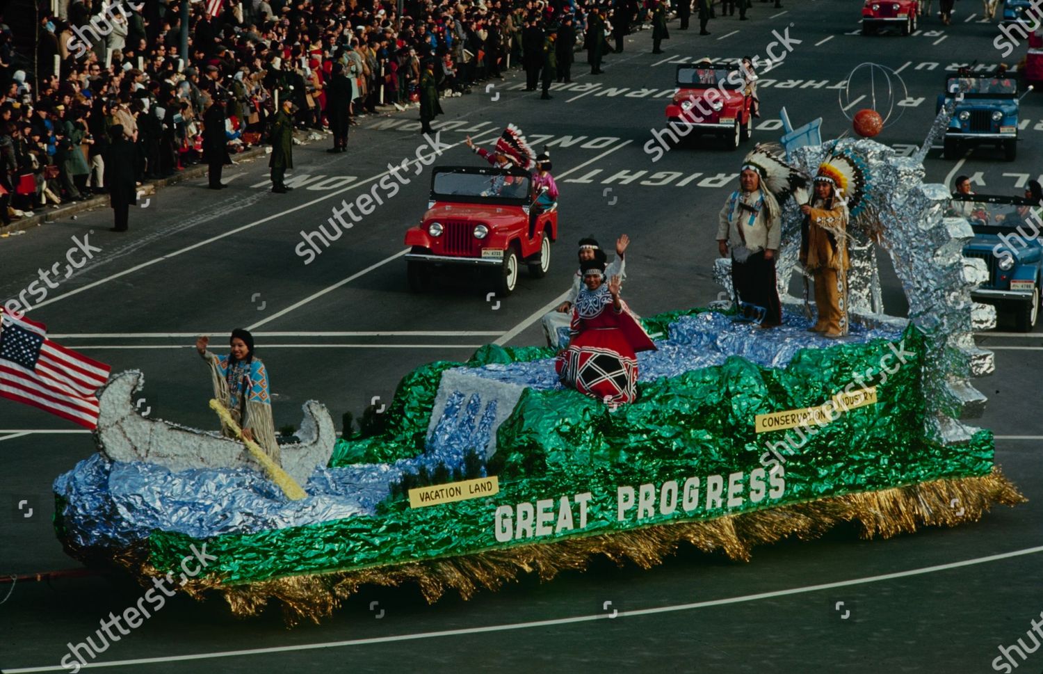 Float Parade During President Lyndon Johnsons Editorial Stock Photo ...