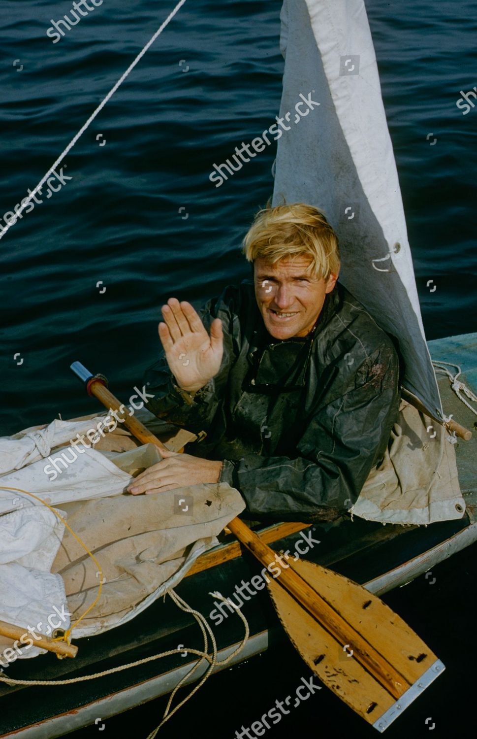 Hannes Lindemann Crossing Atlantic Ocean Folding Editorial Stock Photo ...