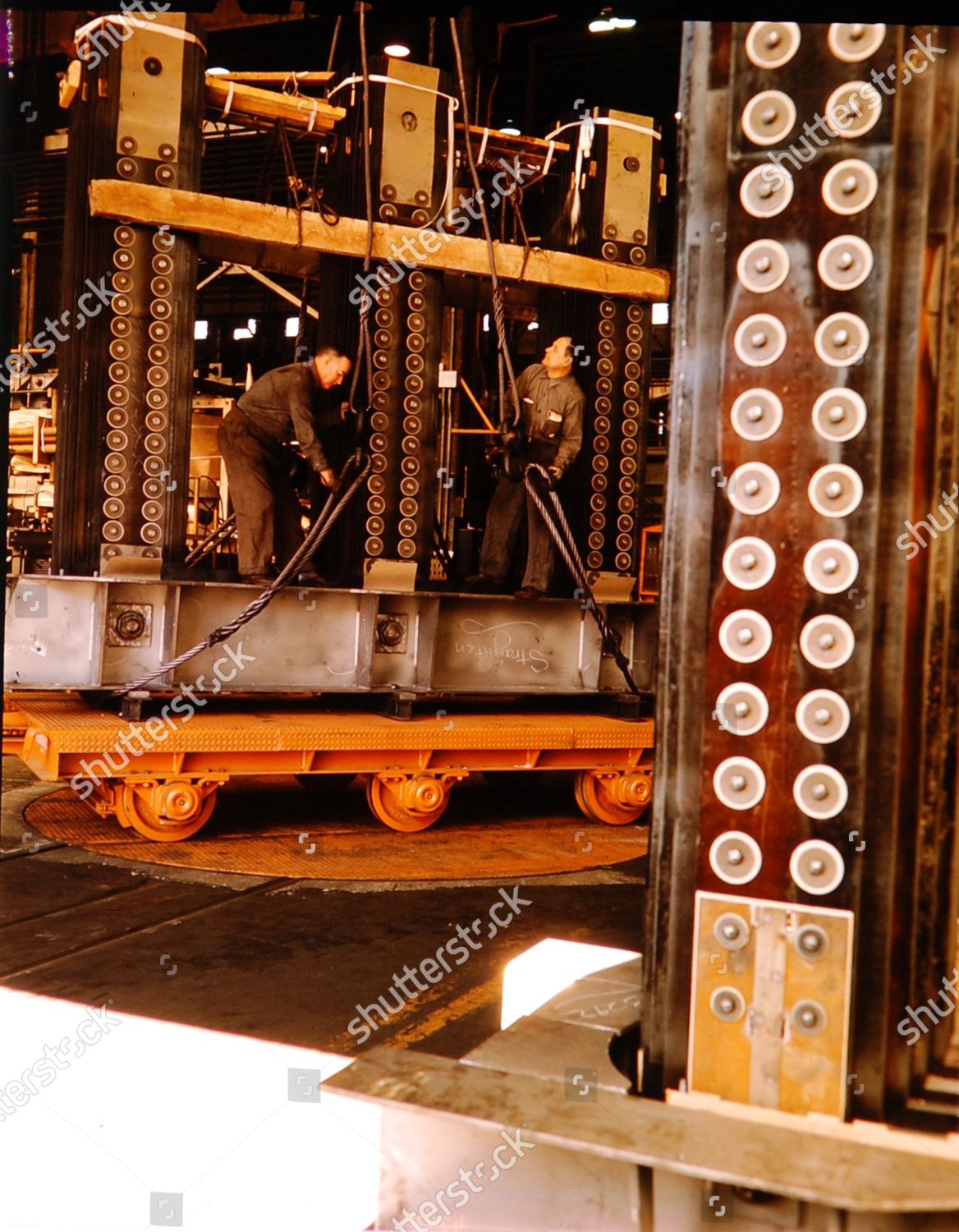 Men Working Giant Transformer General Electric Editorial Stock Photo ...